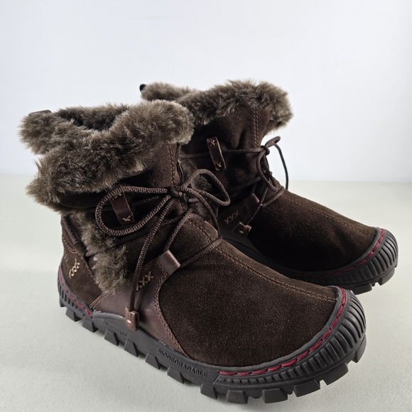 Earth | Shoes | Earth Kalso Central Beaver Brown Suede Fauxfur Pullon ...